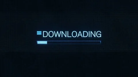 Downloading Symbol on Computer Screen Fu... | Stock Video | Pond5