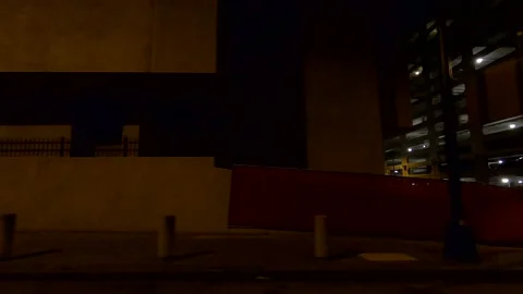 Downtown Atlanta at night dark city stre... | Stock Video | Pond5