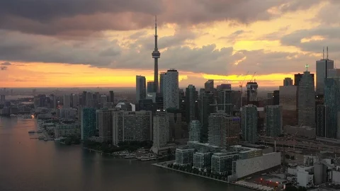 Toronto Sunset Stock Footage ~ Royalty Free Stock Videos | Pond5