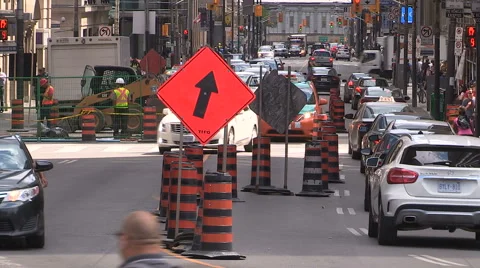 Downtown Toronto traffic jam and summer ... | Stock Video | Pond5