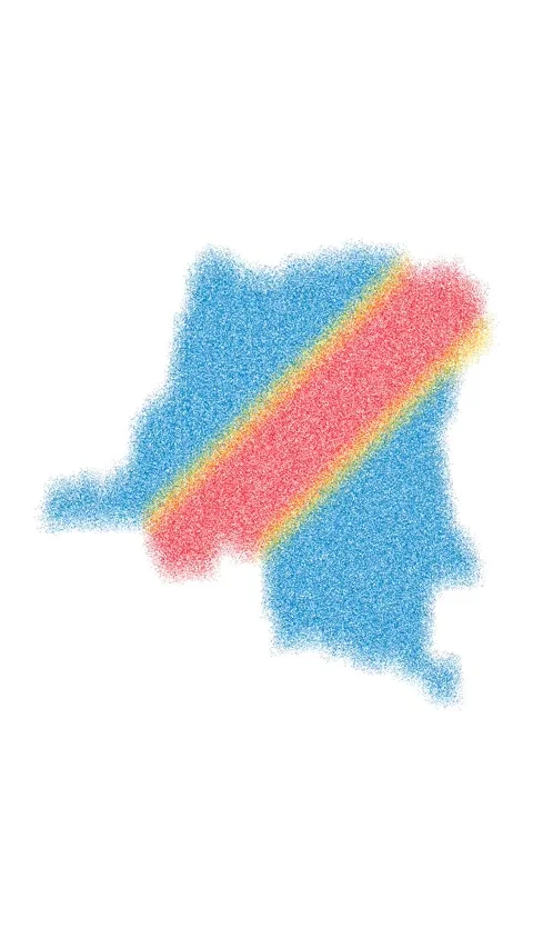 DR Congo outline map animation with flag... | Stock Video | Pond5