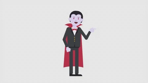 Dracula Pointing Right | Stock Video | Pond5