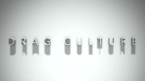 drag culture 3D title animation white te... | Stock Video | Pond5