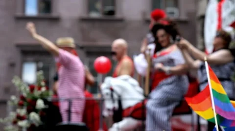 Drag Queens Gay Pride Float NYC - Transv... | Stock Video | Pond5