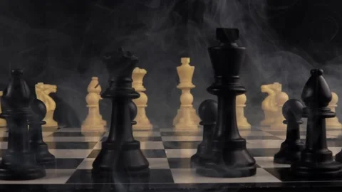 Dramatic Chessboard, Chess Pieces in Act... | Stock Video | Pond5