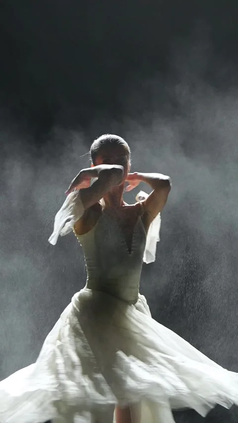 Dramatic dance, vertical video, elegant ... | Stock Video | Pond5