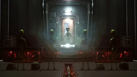 Dramatic Hangar Scene: Alien Army Ready ... | Stock Video | Pond5