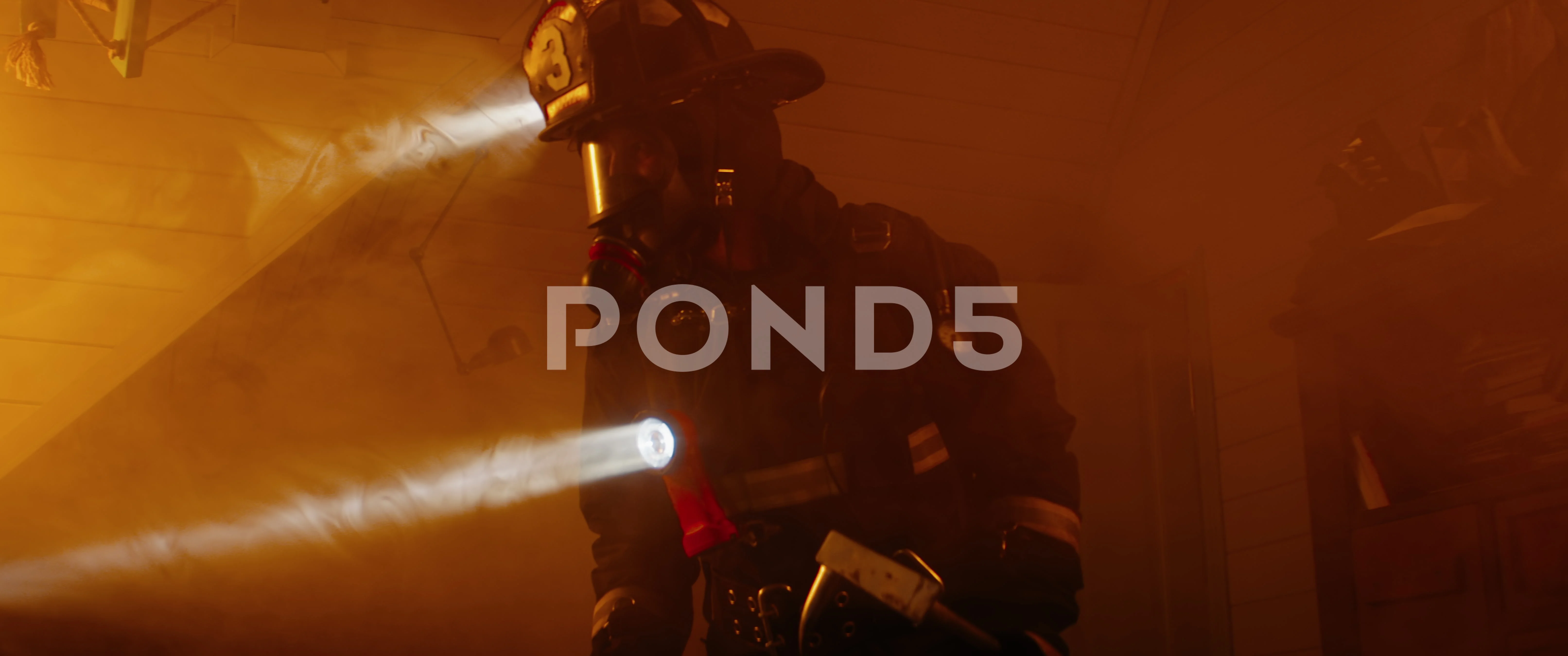 Firefighter In Full Gear