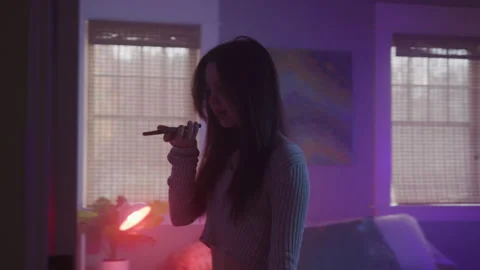 Dramatic Teenager Having an Emotional Ph... | Stock Video | Pond5