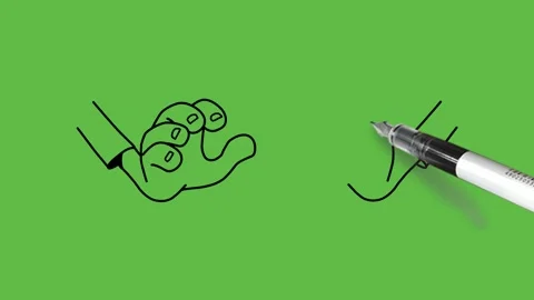 draw close view of human hands with fold... | Stock Video | Pond5