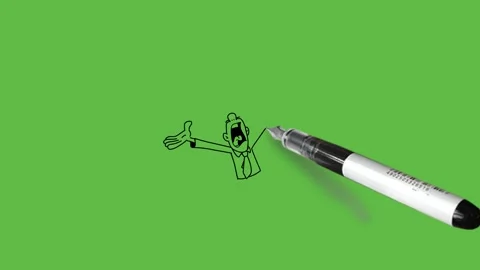 draw man sit kneel down on floor crying ... | Stock Video | Pond5