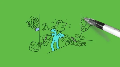 Two Girl Cartoon Stock Videos – Royalty-Free HD & 4K Videos | Pond5