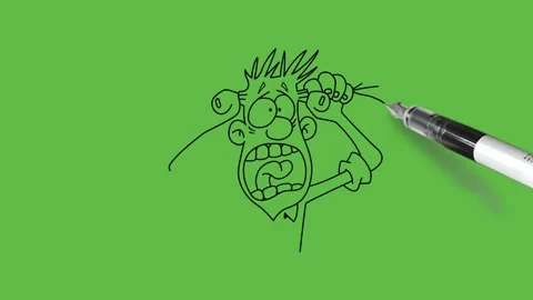 Angry Eyes Sketch Stock Videos – Royalty-Free HD & 4K Videos | Pond5