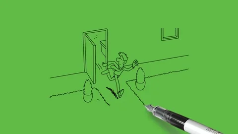 House Outline Stock Footage ~ Royalty Free Stock Videos | Pond5