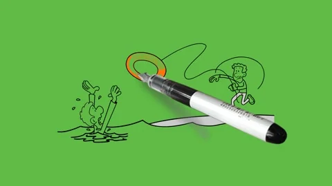 Running Water Drawing Stock Videos – Royalty-Free HD & 4K Videos | Pond5