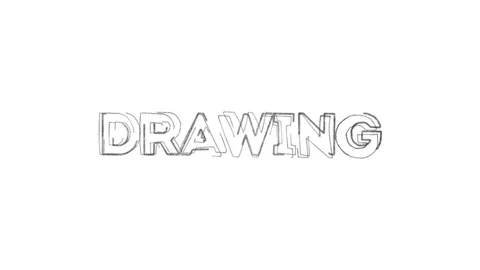 Drawing Animation Text Alpha Channel | Stock Video | Pond5