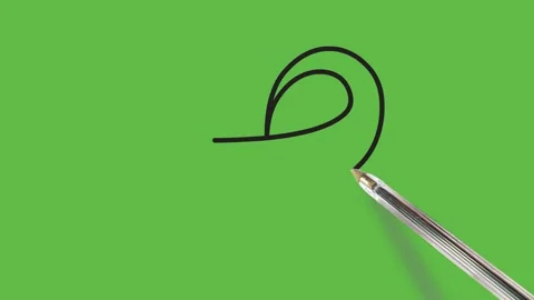 Drawing an arrow on left direction with ... | Stock Video | Pond5