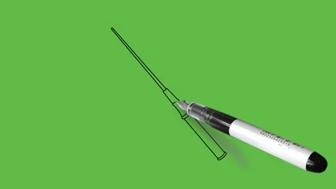 Drawing brown stick with black outline o... | Stock Video | Pond5