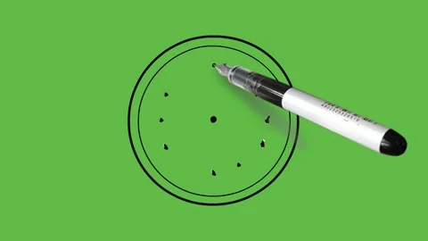 Clock Drawings Cartoons Stock Footage ~ Royalty Free Stock Videos | Pond5