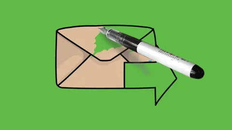 Email Drawing Stock Video Footage | Royalty Free Email Drawing Videos ...