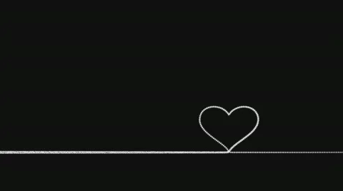 Drawing heart - seamless loop able, alph... | Stock Video | Pond5