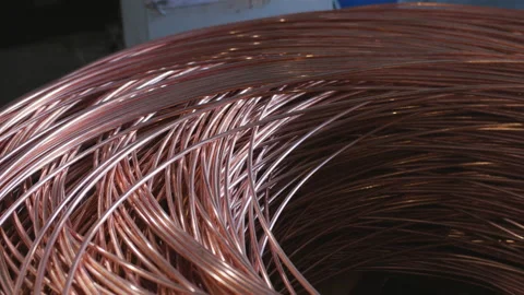 The drawing process of copper wire. The ... | Stock Video | Pond5