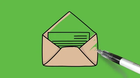 Email Drawing Stock Video Footage | Royalty Free Email Drawing Videos ...