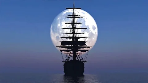 Cartoon Sailing Ship Stock Video Footage | Royalty Free Cartoon Sailing ...