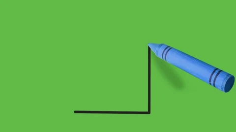 drawing of an single line right curve ar... | Stock Video | Pond5