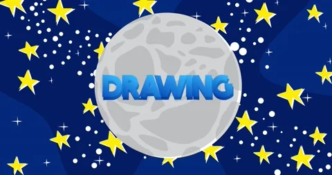 Full Moon Drawing Stock Footage ~ Royalty Free Stock Videos | Pond5