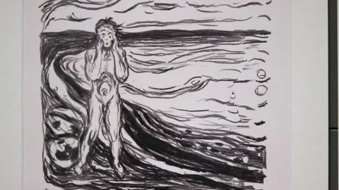 Worried Face Drawing Stock Video Footage | Royalty Free Worried Face ...