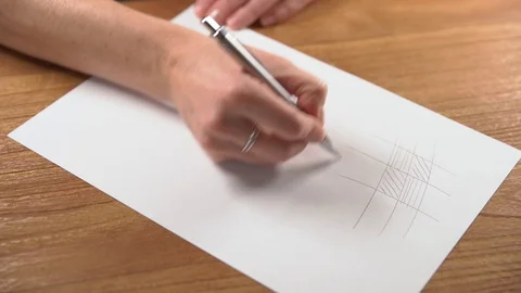 drawn on white paper pencil images and d... | Stock Video | Pond5