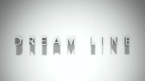 dream line 3D title animation with shado... | Stock Video | Pond5
