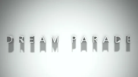 dream parade 3D title animation white te... | Stock Video | Pond5