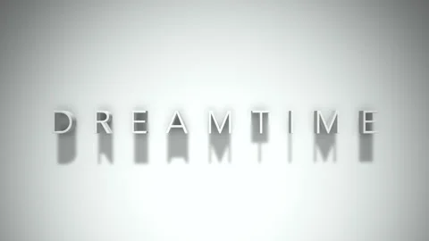 dreamtime 3D title animation with shadow... | Stock Video | Pond5