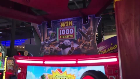 Dreamworks Panda Kung Fu panda Arcade Ga... | Stock Video | Pond5