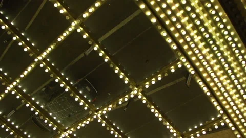 Dreamy shot looking up at Vegas ceiling ... | Stock Video | Pond5