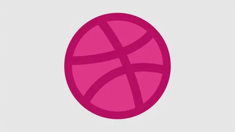 Dribble logo animation with Alpha Channe... | Stock Video | Pond5