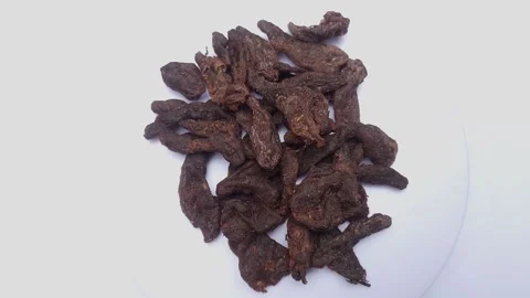Dried star fruit ''sunti acid'' is stack... | Stock Video | Pond5