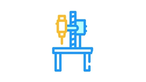 Drilling Machine Animation Stock Video Footage | Royalty Free Drilling ...