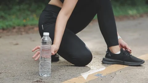 Woman Drinking Sports Stock Videos – Royalty-Free HD & 4K Videos