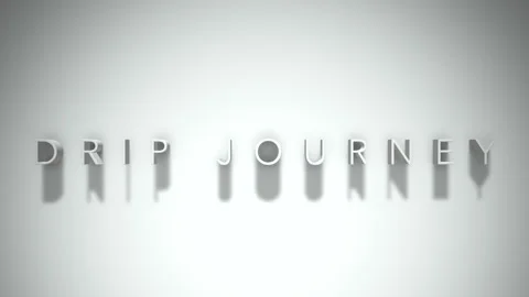 drip journey 3D title animation white te... | Stock Video | Pond5