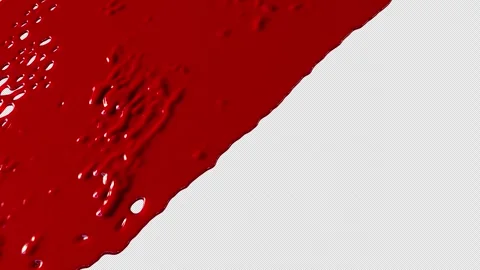 Dripping Blood Covers The Screen On Alph... | Stock Video | Pond5