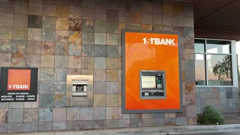 Drive Thru ATM of FirstBank (1stBank) | Stock Video | Pond5