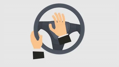 Driver honks. Car beep animation. Cartoo... | Stock Video | Pond5