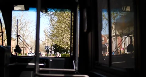 View From Bus Window Stock Video Footage | Royalty Free View From Bus ...