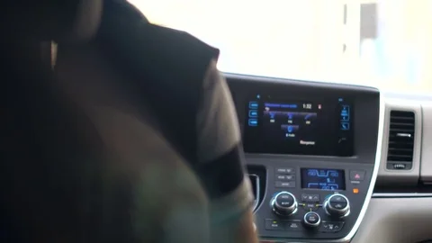 Driving Car in Highway With GPS Navigati... | Stock Video | Pond5
