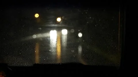 Night Driving Rain Stock Video Footage | Royalty Free Night Driving ...