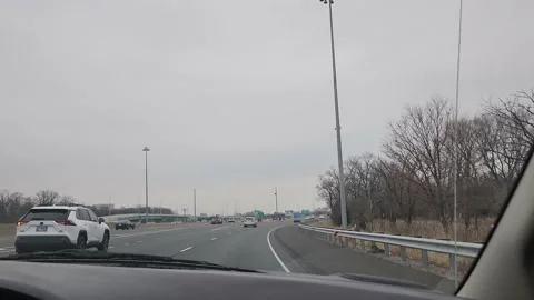 Driving Chicago Illinois Traffic Interst... | Stock Video | Pond5