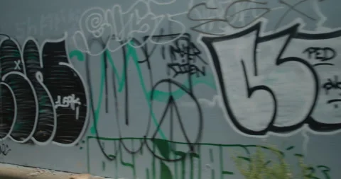Driving, Downtown Los Angeles, Graffiti,... | Stock Video | Pond5